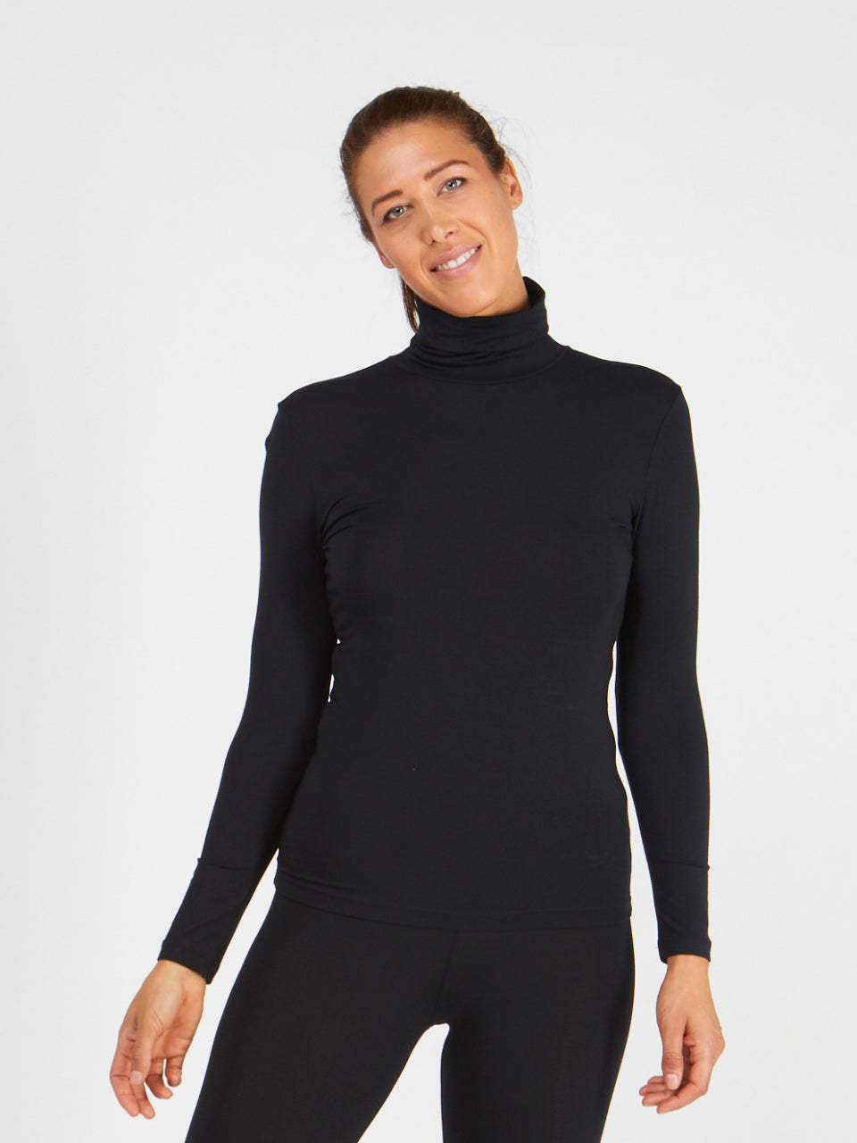 Turtle Neck Skivvy in Black– Dalcheri