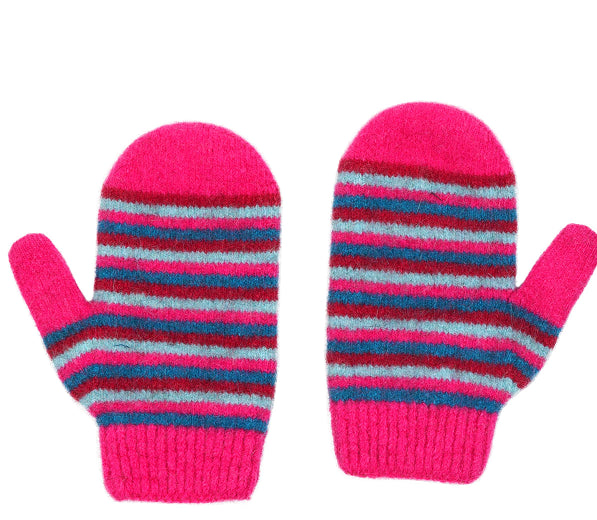 Striped Mittens in Assorted Colours– Dalcheri